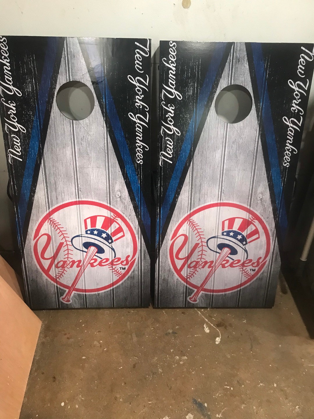 Yankees Cornhole Boards - Etsy