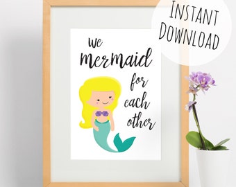 Mermaid Pun Card - Etsy