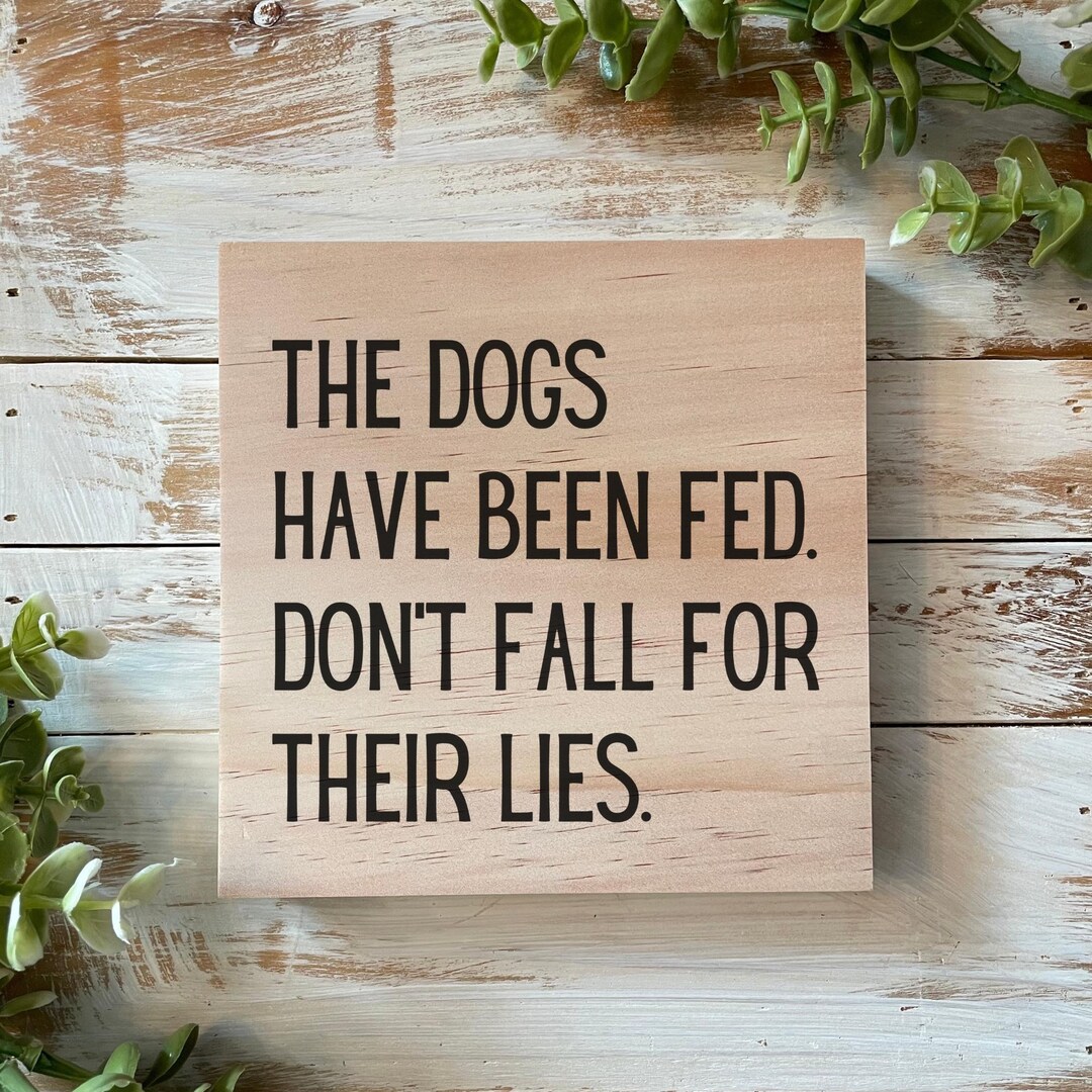 Dogs Lies - Funny Mini Wood Dog Sign – Handmade Dog Lover Gift and ...