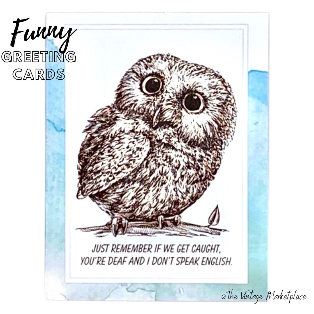 Funny Birthday Card | Deaf English Card | Best Friend Card | Funny ...
