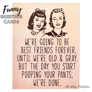 Funny Tea Towel Best Friend Gift Pooping Pants Gift for - Etsy