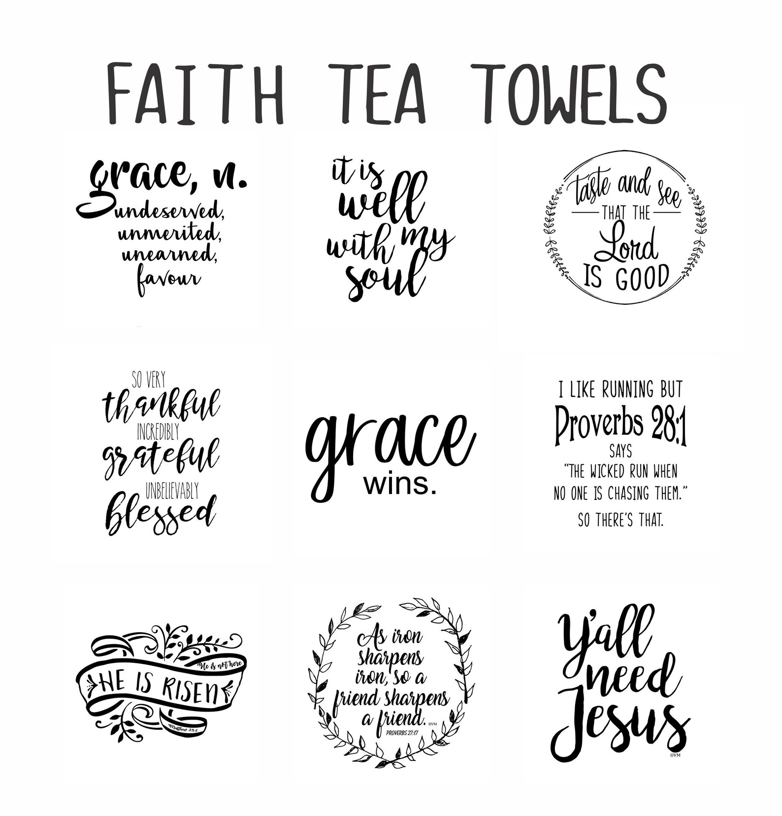 Faith Tea Towels Christian Tea Towel Scripture Tea Towel - Etsy
