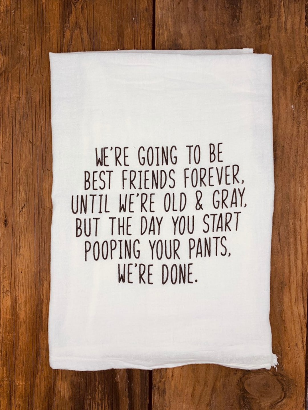 Funny Tea Towel | Best Friend Gift | Pooping Pants | Gift for Women ...