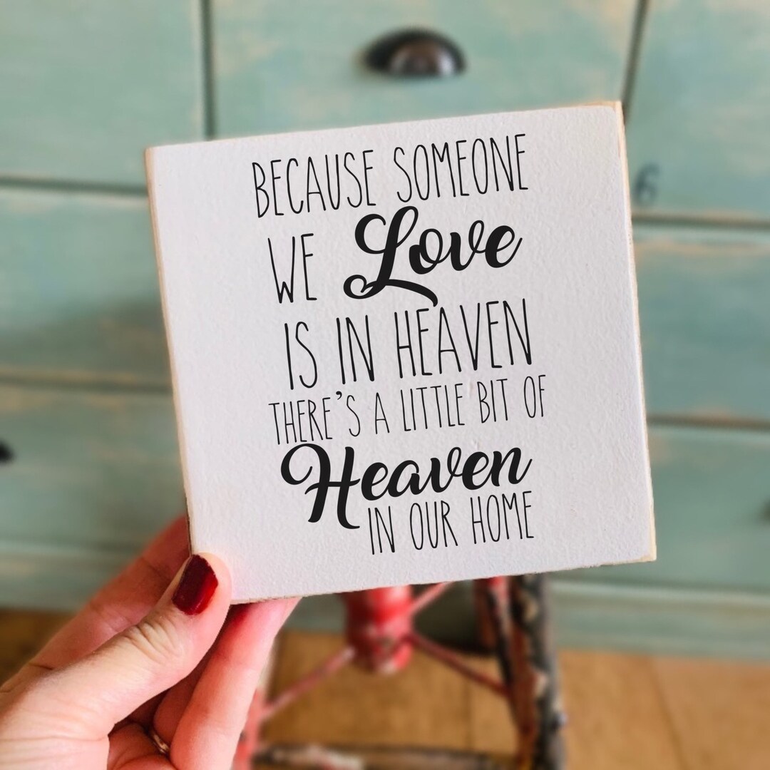 Grieving Saying, Mourning Quote, Tiered Tray Sign, Bereavement Gift ...