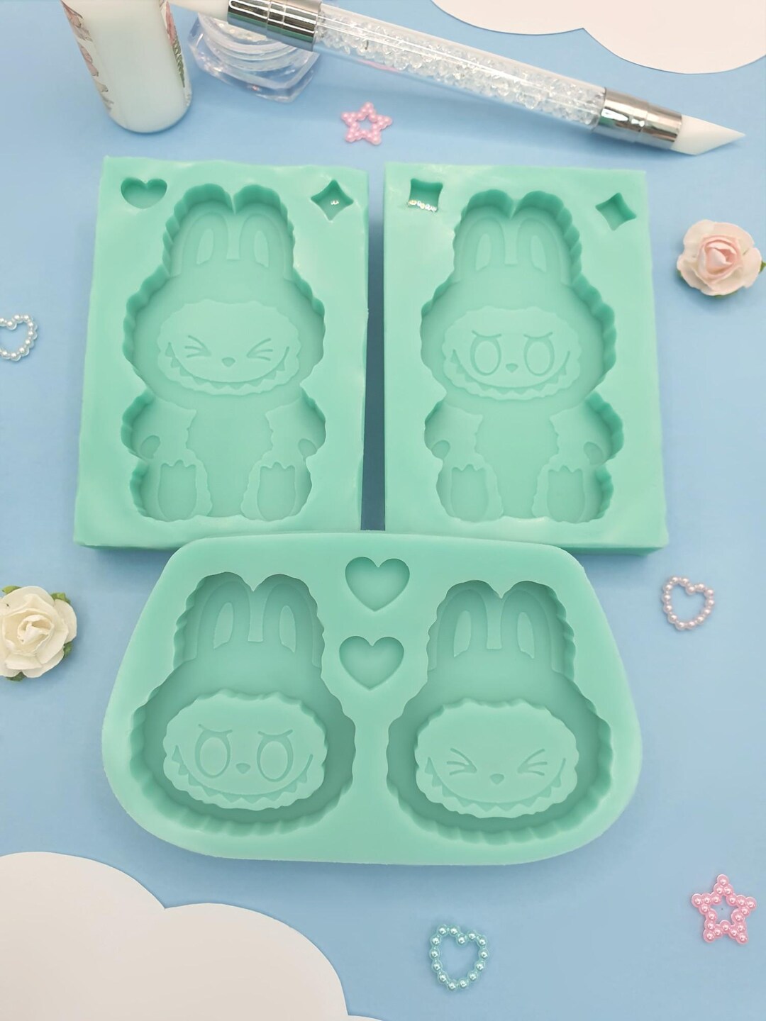 Labubu 2 Models / Silicone Mold on Order - Etsy