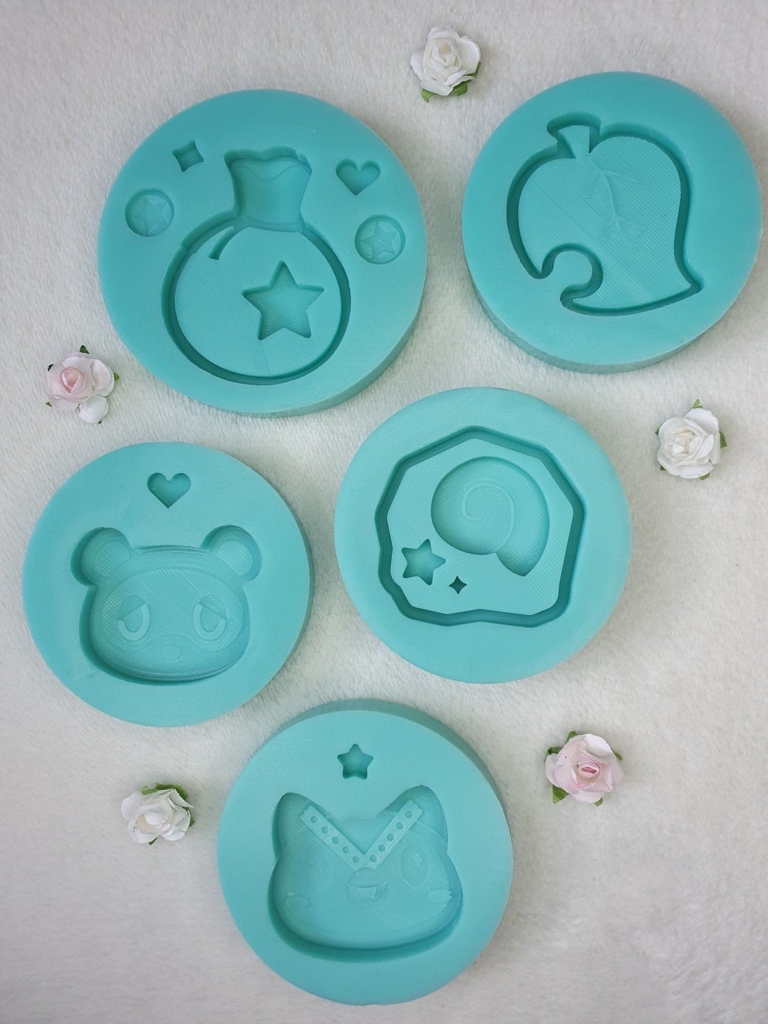 Leaf, Fossil, Bell, Owl ACNH / Silicone Mold Made to Order - Etsy