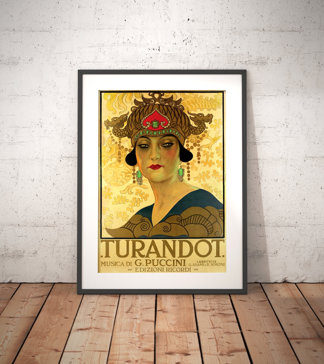 Turandot Poster, Instant Download, Vintage Poster, Wall Art, Wall ...