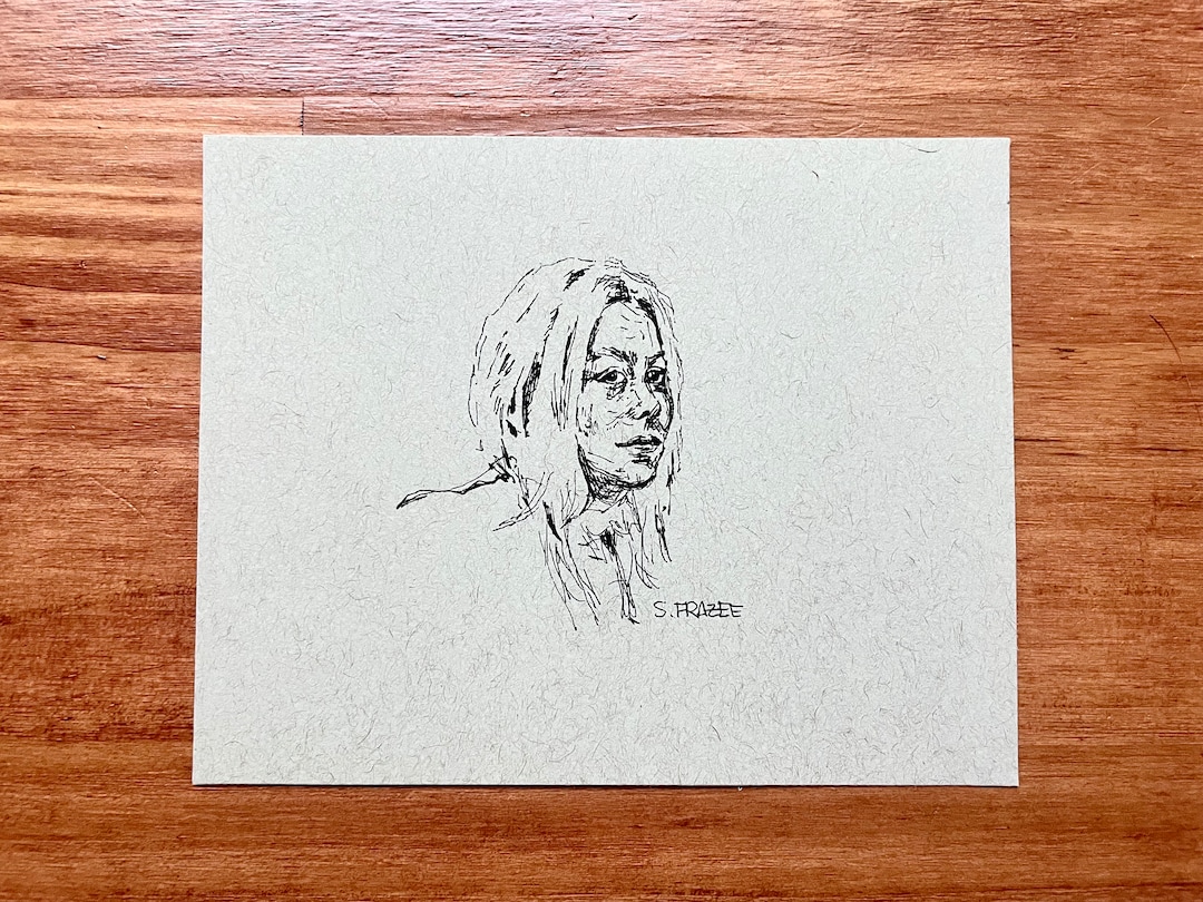 Small Original Portrait Drawing - Etsy