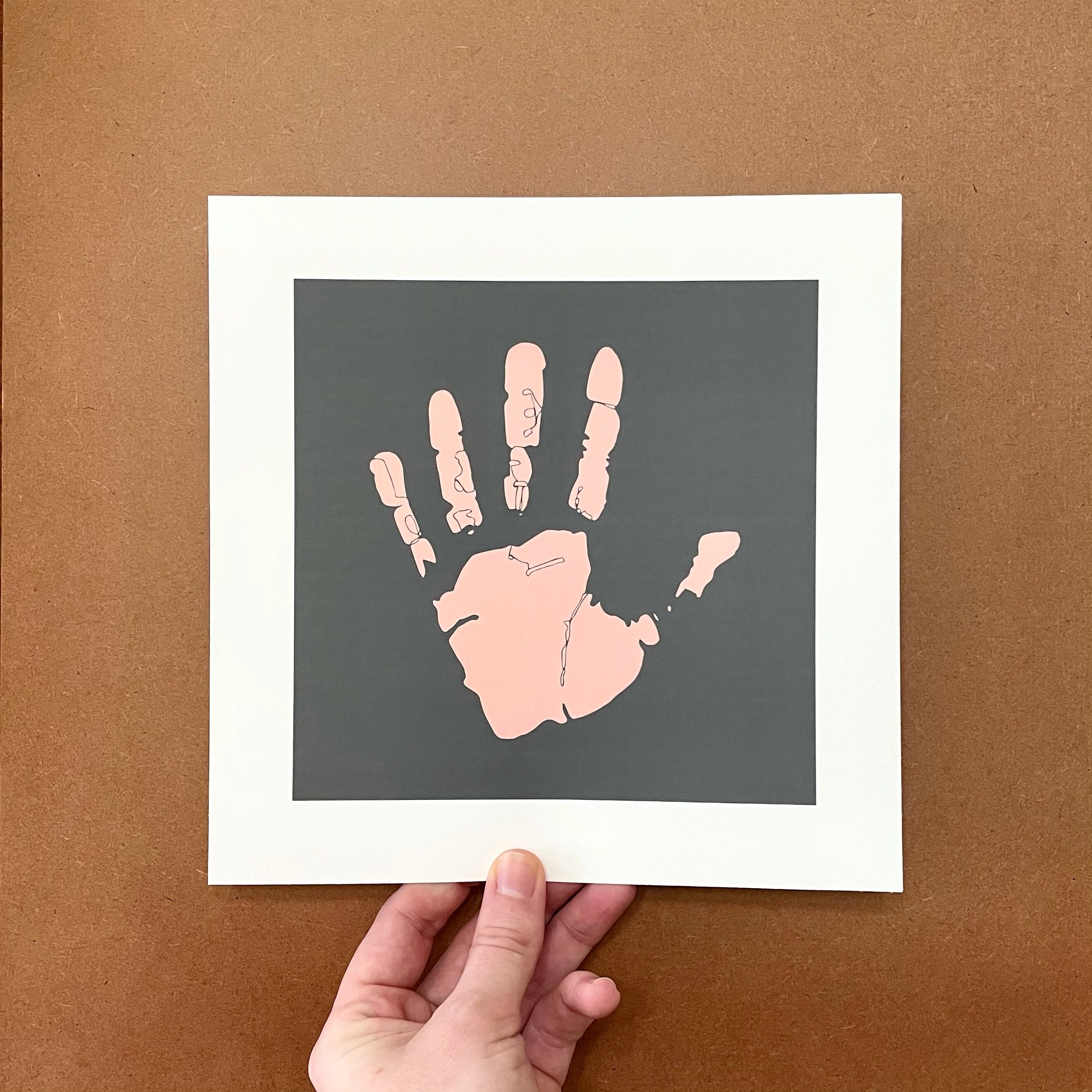 Pink Handprint