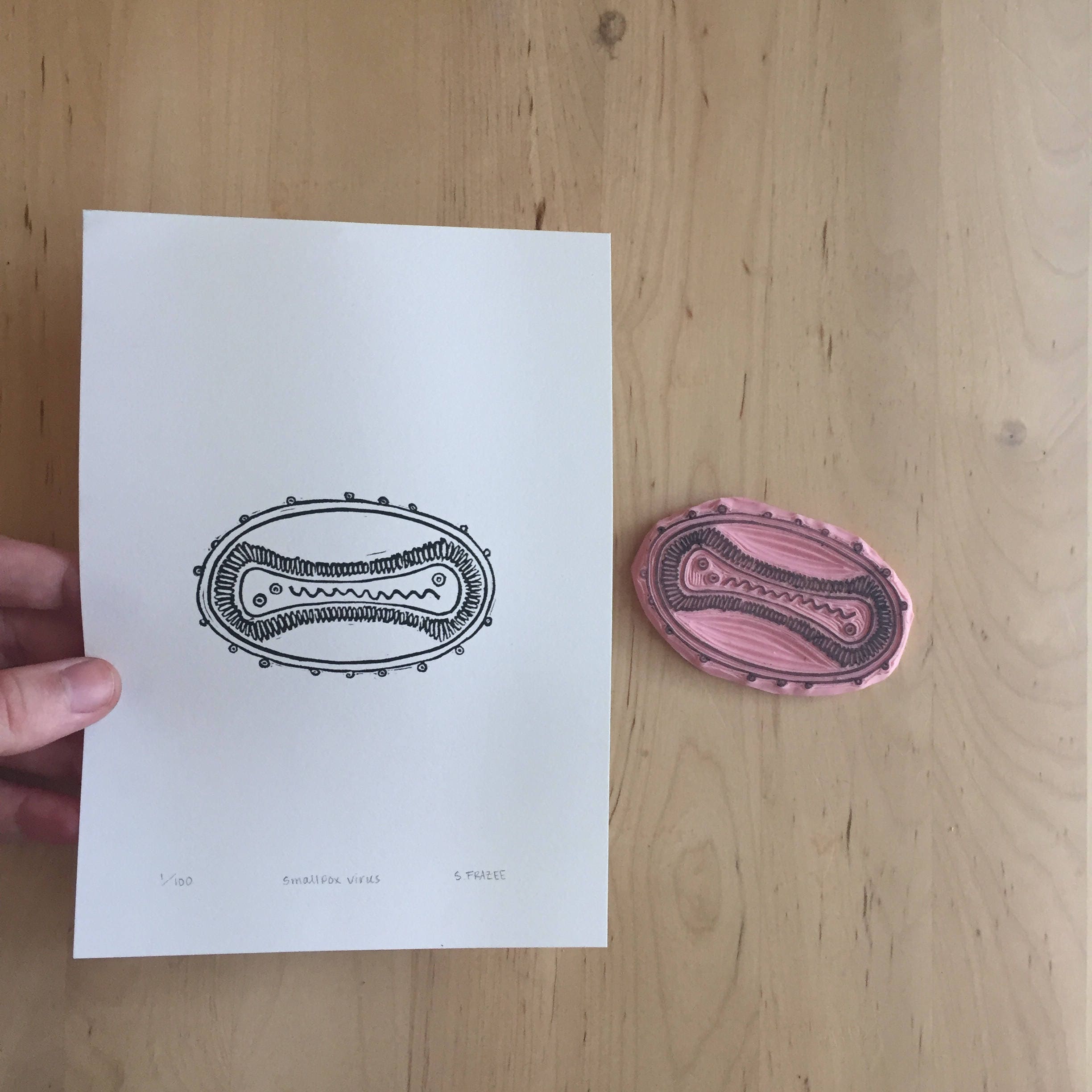 Smallpox Virus Print Smallpox Art Biowarfare Vaccine Virus | Etsy