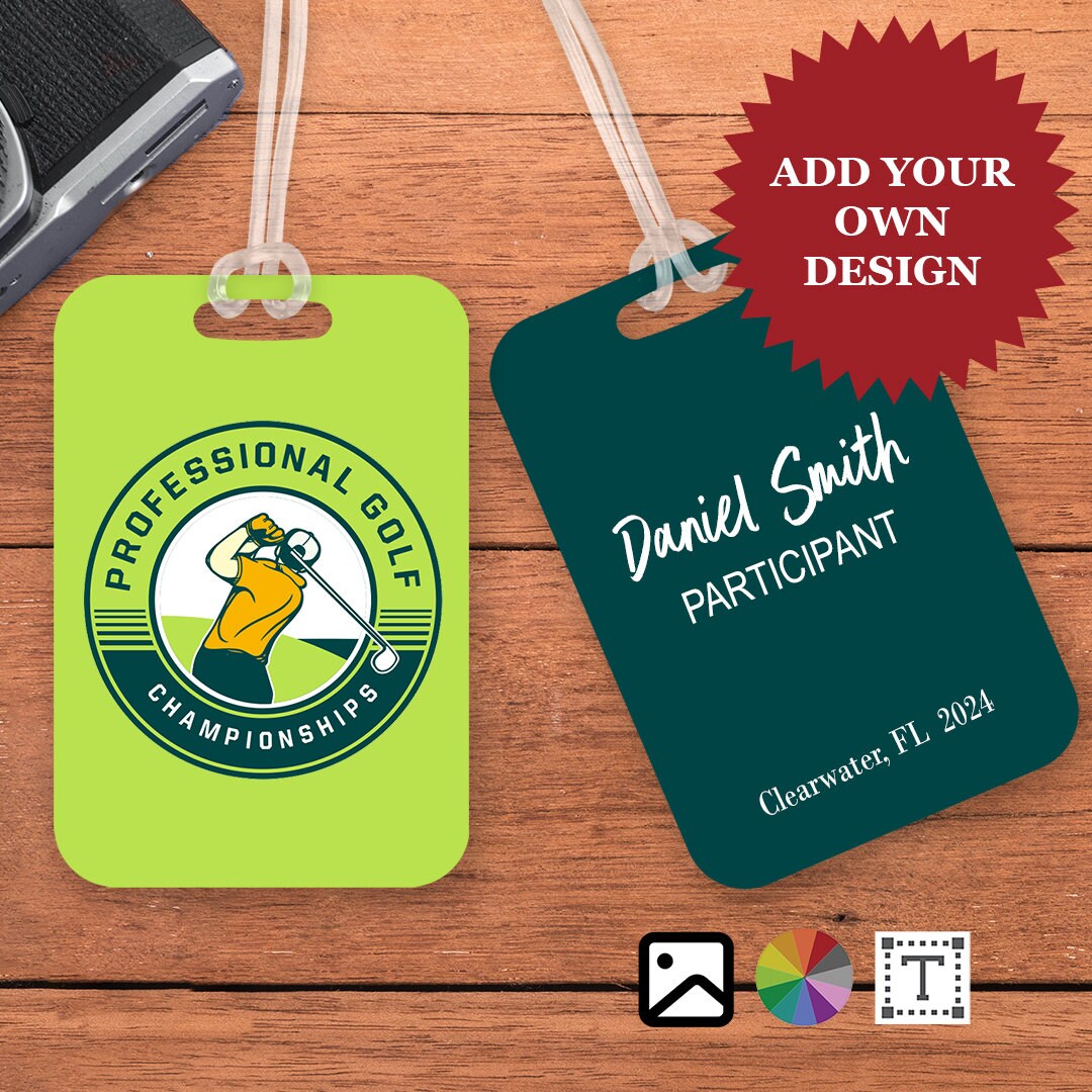 Custom Photo Luggage Tag, Personalized Double Sided Bag Tag, Travel ...