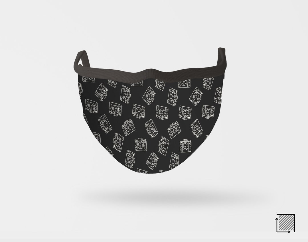Face Mask - Photography Design Small // Camera Face Mask // Photography ...