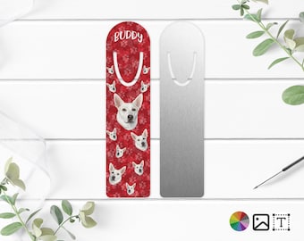 Custom Pet Bookmark Dog Cat for Men for Women Personalized Magnet From ...