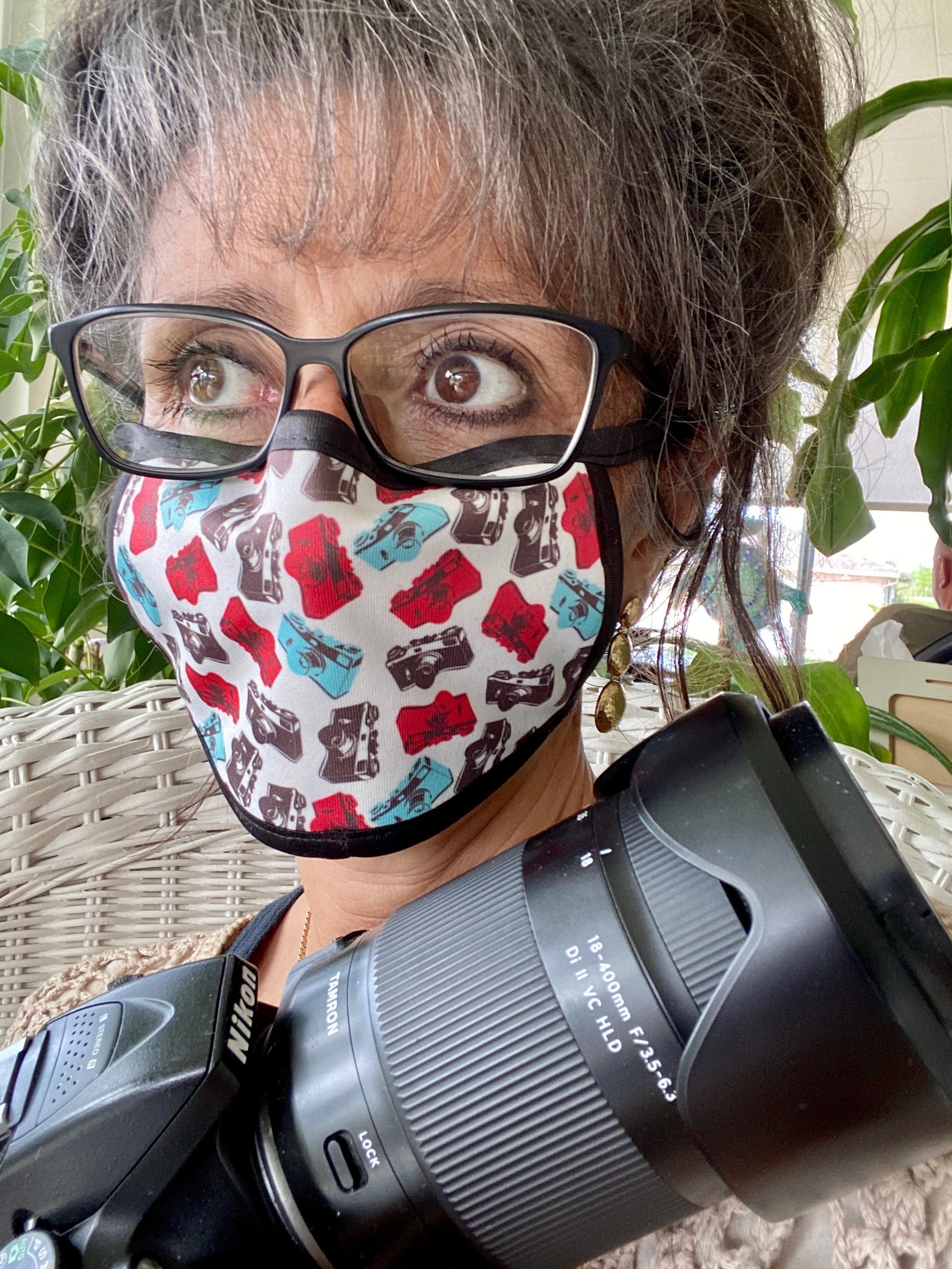 Face Mask Colorful Camera Design // Camera Face Mask // Face | Etsy