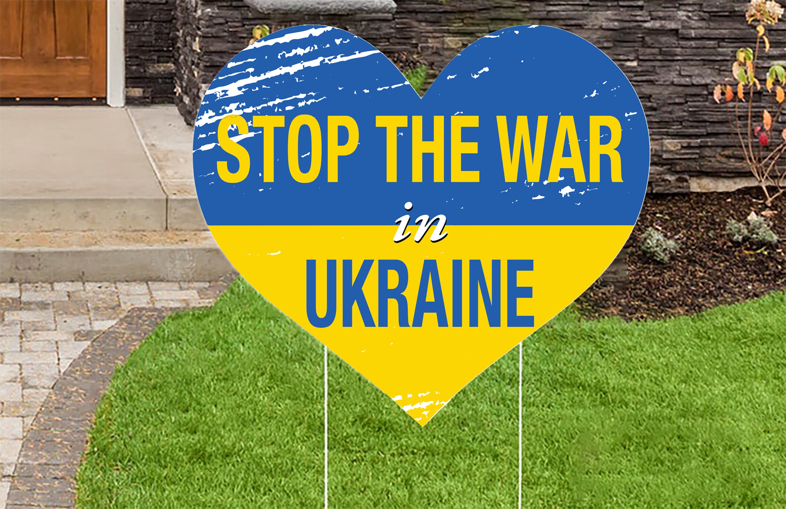 Pray for Ukraine Yard Sign We Stand With Ukraine 18x24 Inch - Etsy
