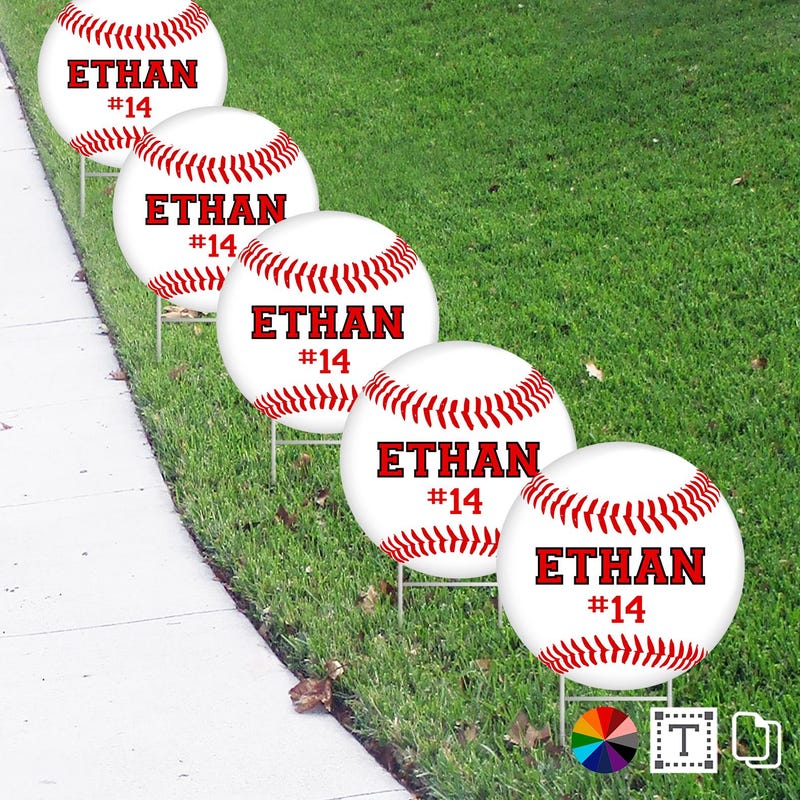 Baseball Name Sign - Etsy