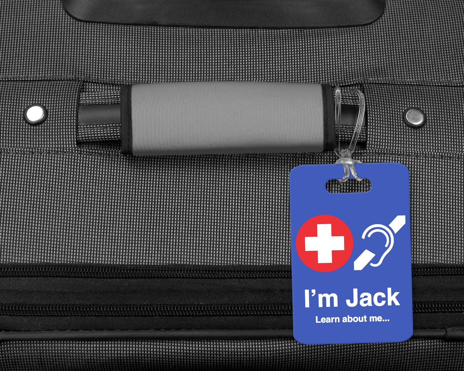 Custom Medical Alert Luggage Tag, Medical ID, Personalized Bag Tag ...