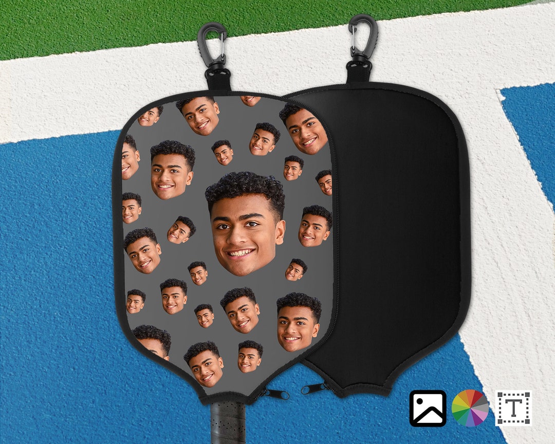 Custom Face Pickleball Paddle Cover: Personalized Neoprene Protection ...
