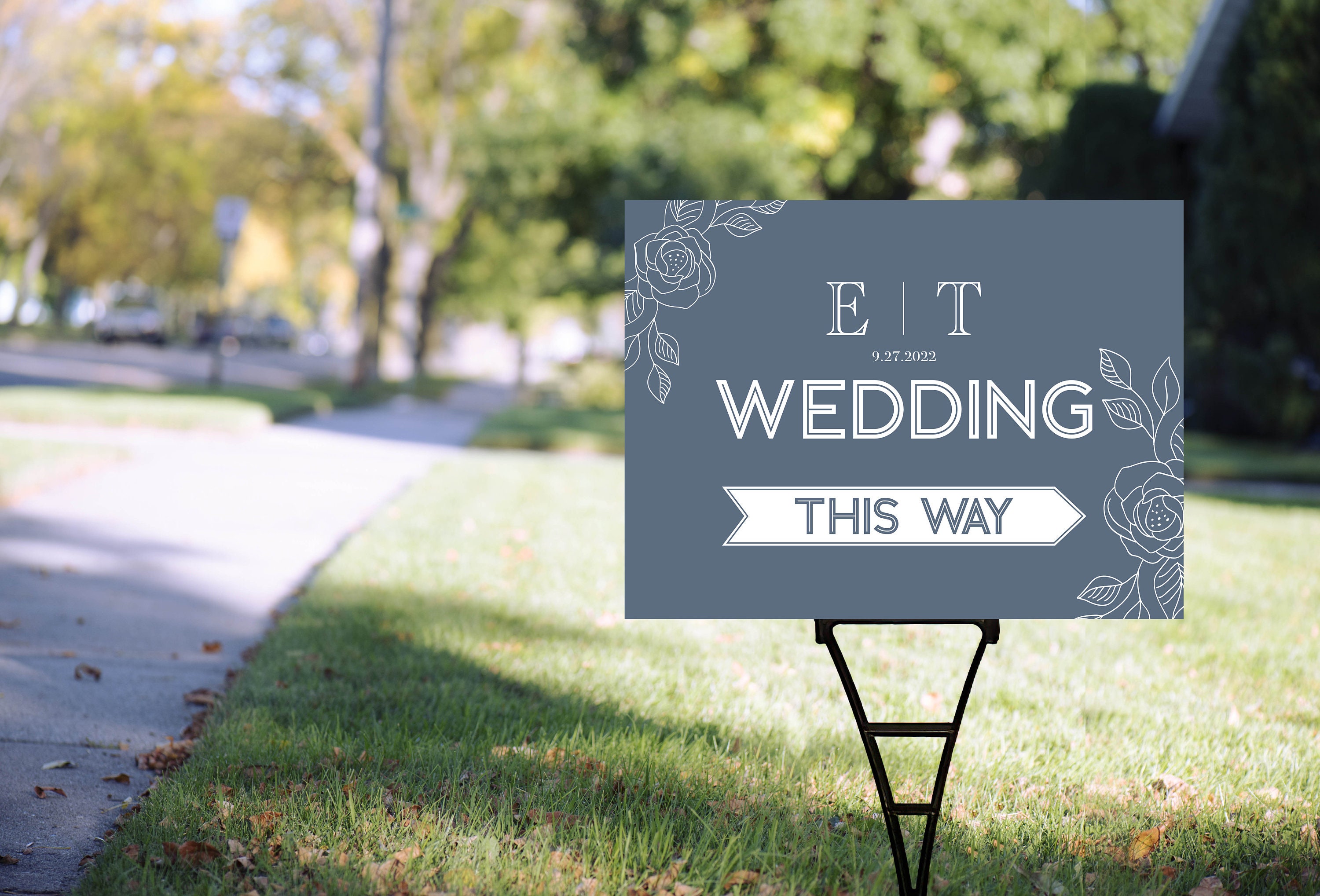 Personalized Wedding Parking Sign Custom Directional Wedding | Etsy