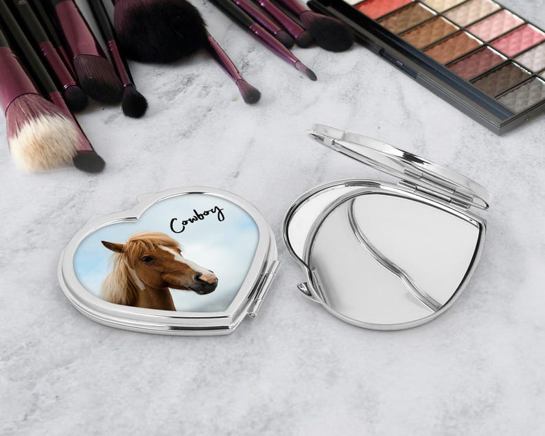 Custom Photo Compact Mirror: Personalized Pet Portrait Makeup Mirror - Etsy