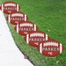 Small Football Yard Sign, 13" Mini Walkway Decoration, Sidewalk Sign ...