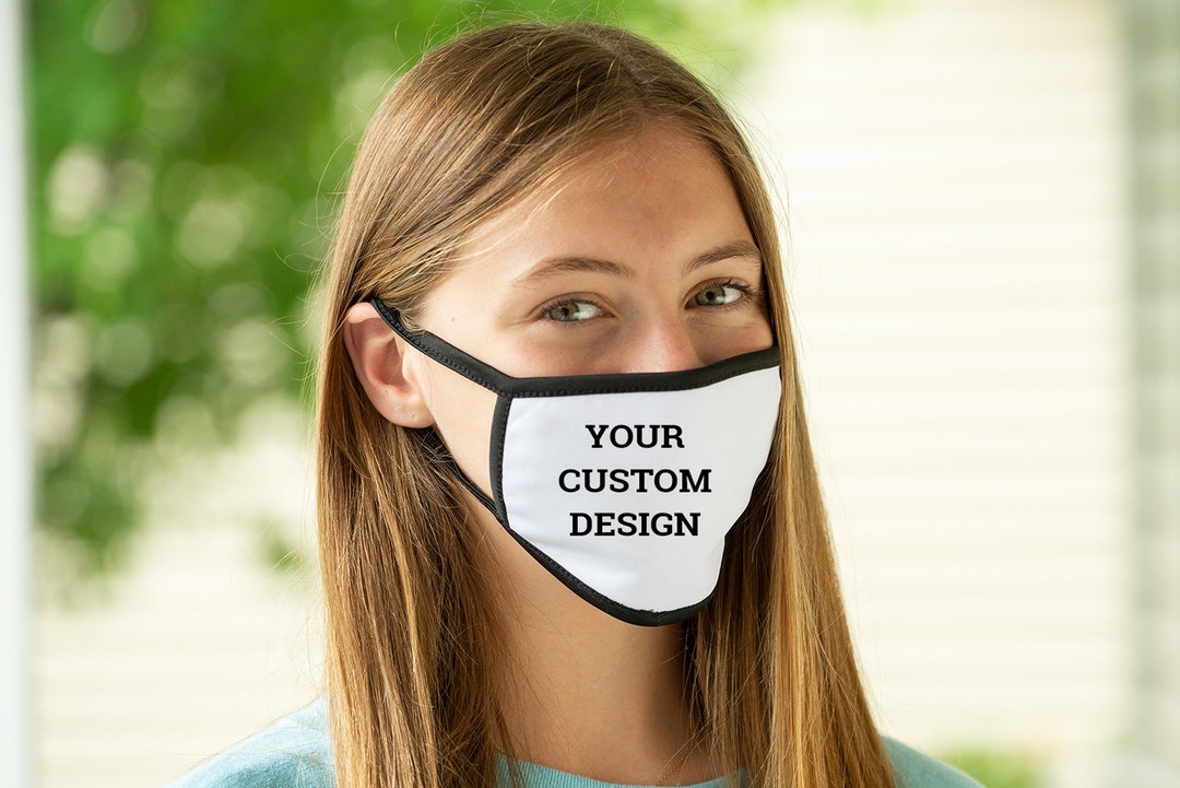 Custom Face Mask // Add Logo or Text // Face Mask // Custom Colors ...