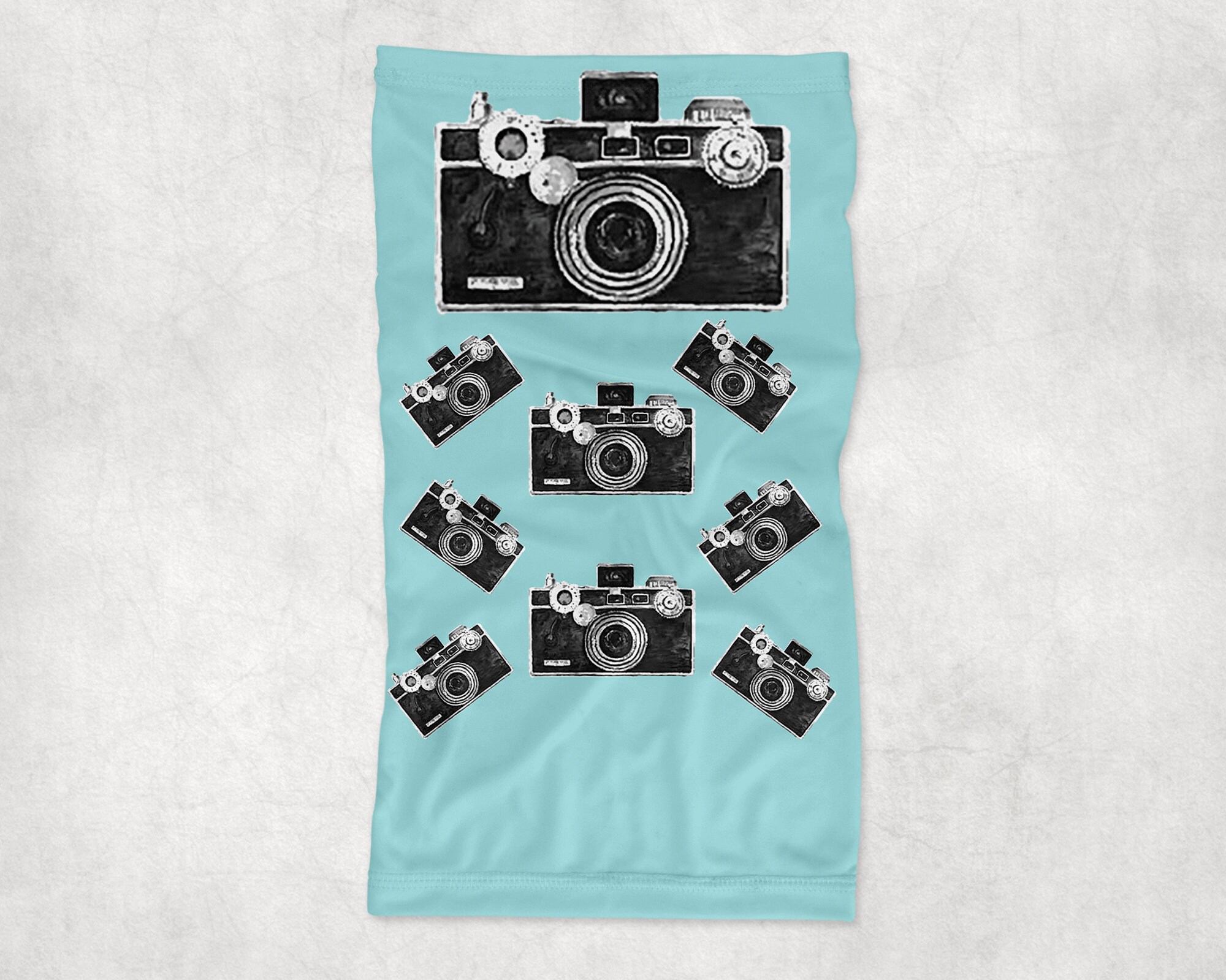 Microfiber UPF Face Mask Camera Design // Camera Face Mask | Etsy