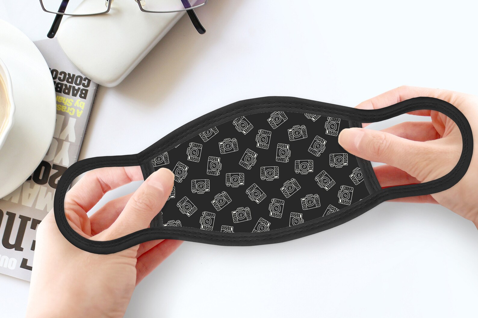 Face Mask Photography Design Small // Camera Face Mask // - Etsy