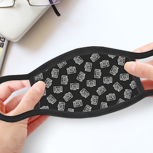 Face Mask - Photography Design Small // Camera Face Mask // Photography ...