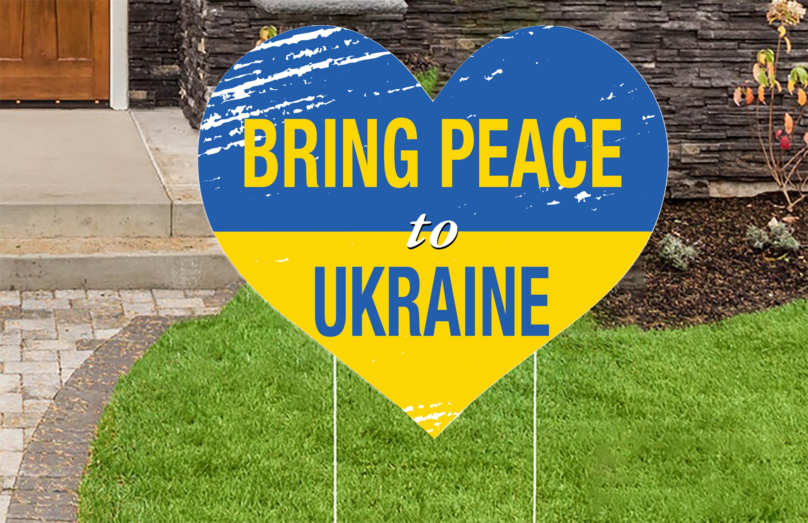 Pray for Ukraine Yard Sign We Stand With Ukraine 18x24 Inch - Etsy