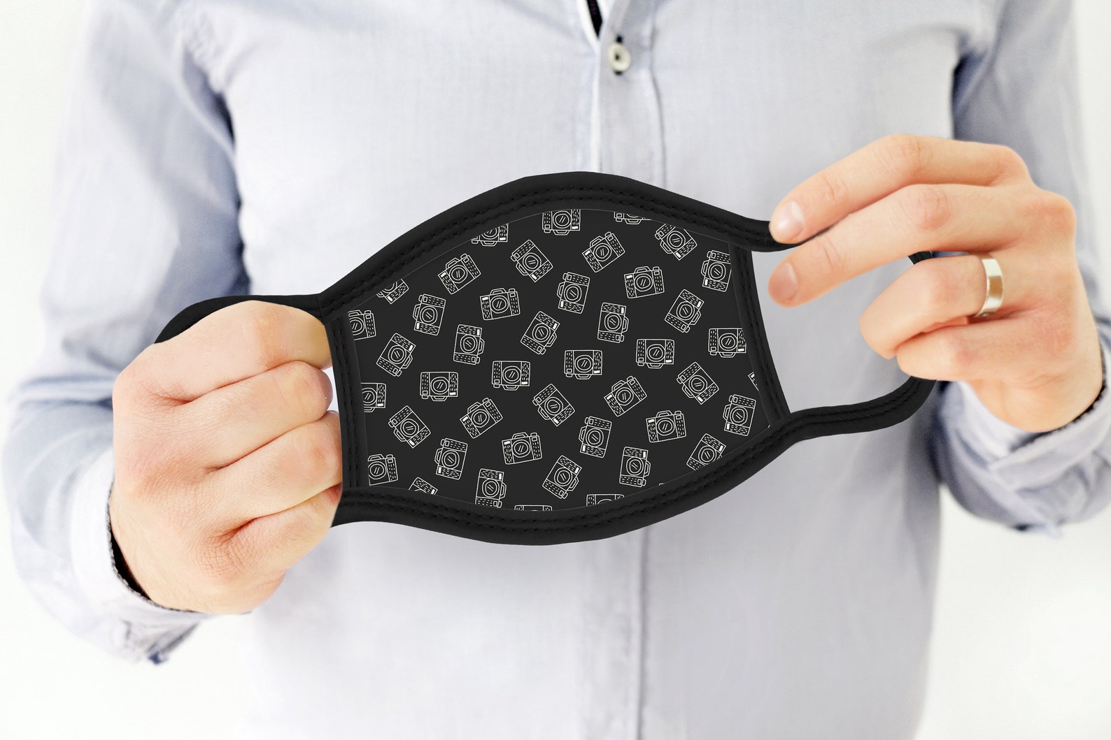 Face Mask Photography Design Small // Camera Face Mask // - Etsy