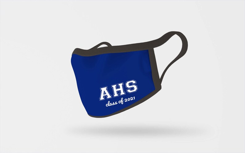 Custom School Face Mask: Team Colors, Personalized Design - Etsy