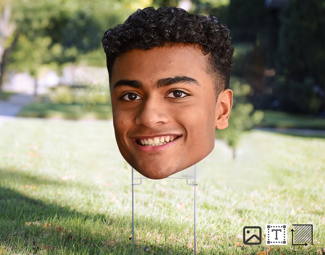 Custom Photo Yard Sign: Mega Head Cutout, Birthday, Graduation ...
