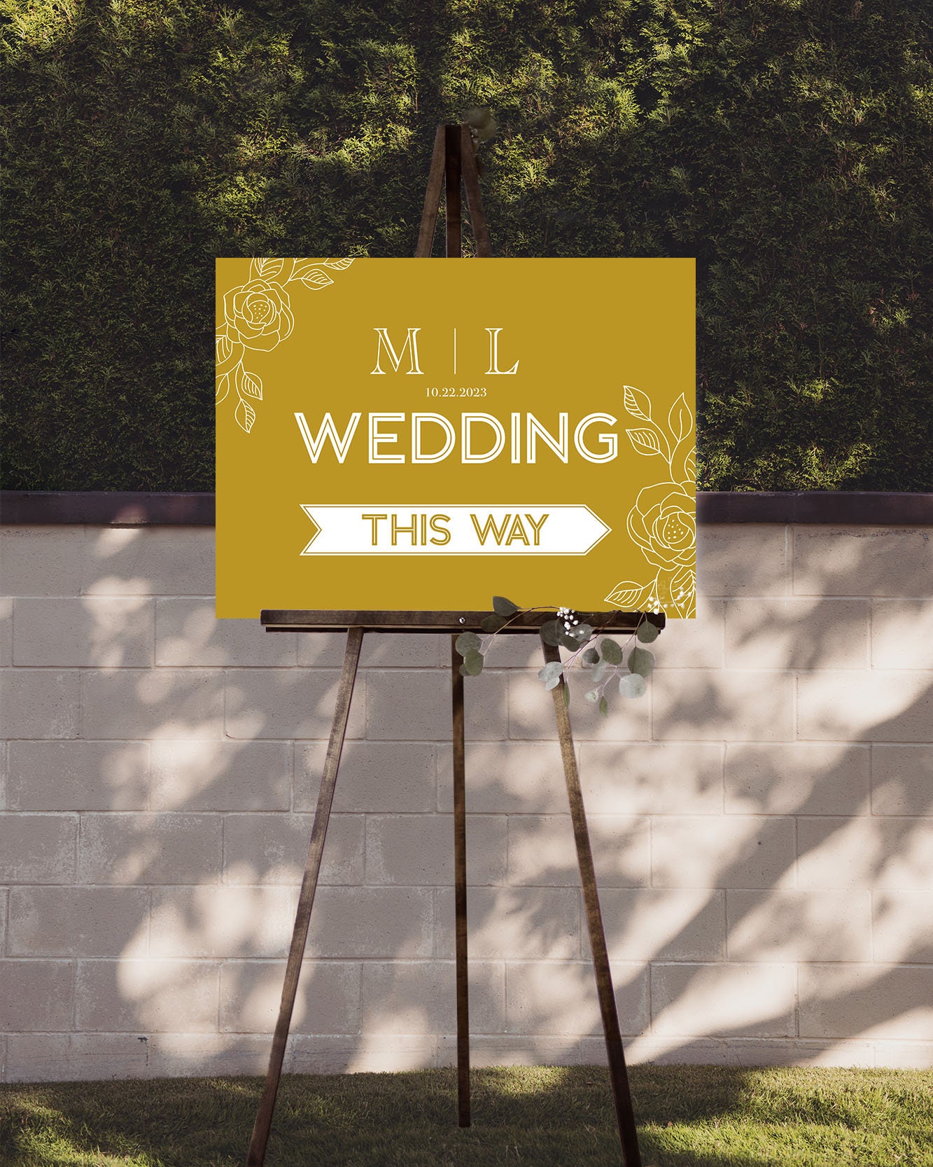 Personalized Wedding Parking Sign Custom Directional Wedding | Etsy