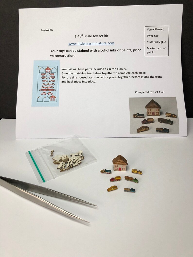 1:48th Scale Toys KIT DIY Make Your Own | Etsy