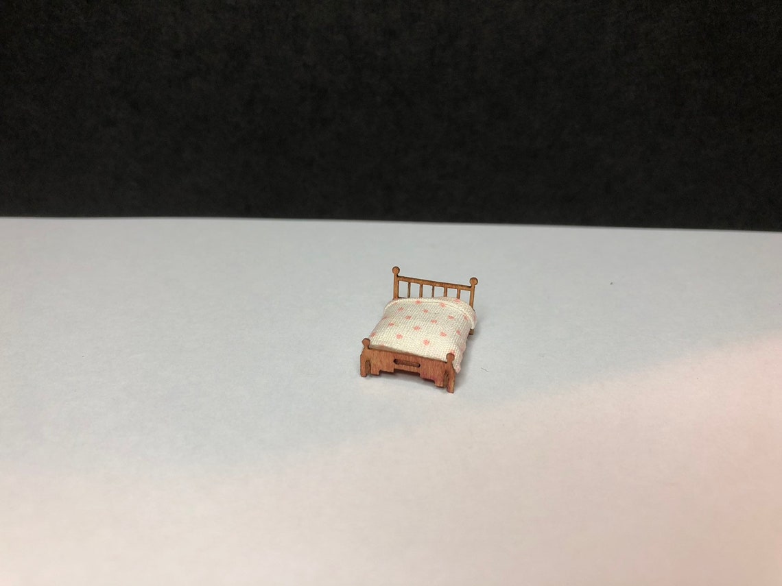 1:144 Scale Double Bed Kit DIY Make Your Own Micro Furniture | Etsy UK