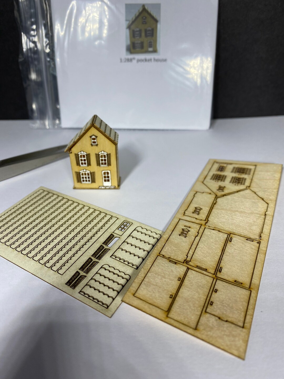 Miniature Micro Pocket House KIT for a 1:24th Scale Home DIY Make Your ...