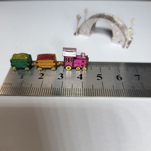 Miniature Micro Train Set With Bridge - Etsy