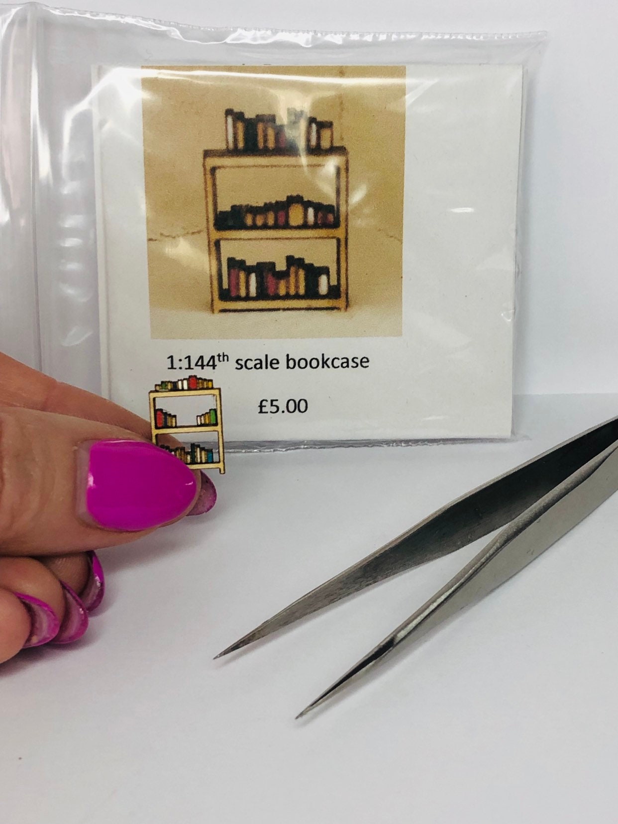 1:144th scale bookcase and set of 5 books kit DIY make your | Etsy