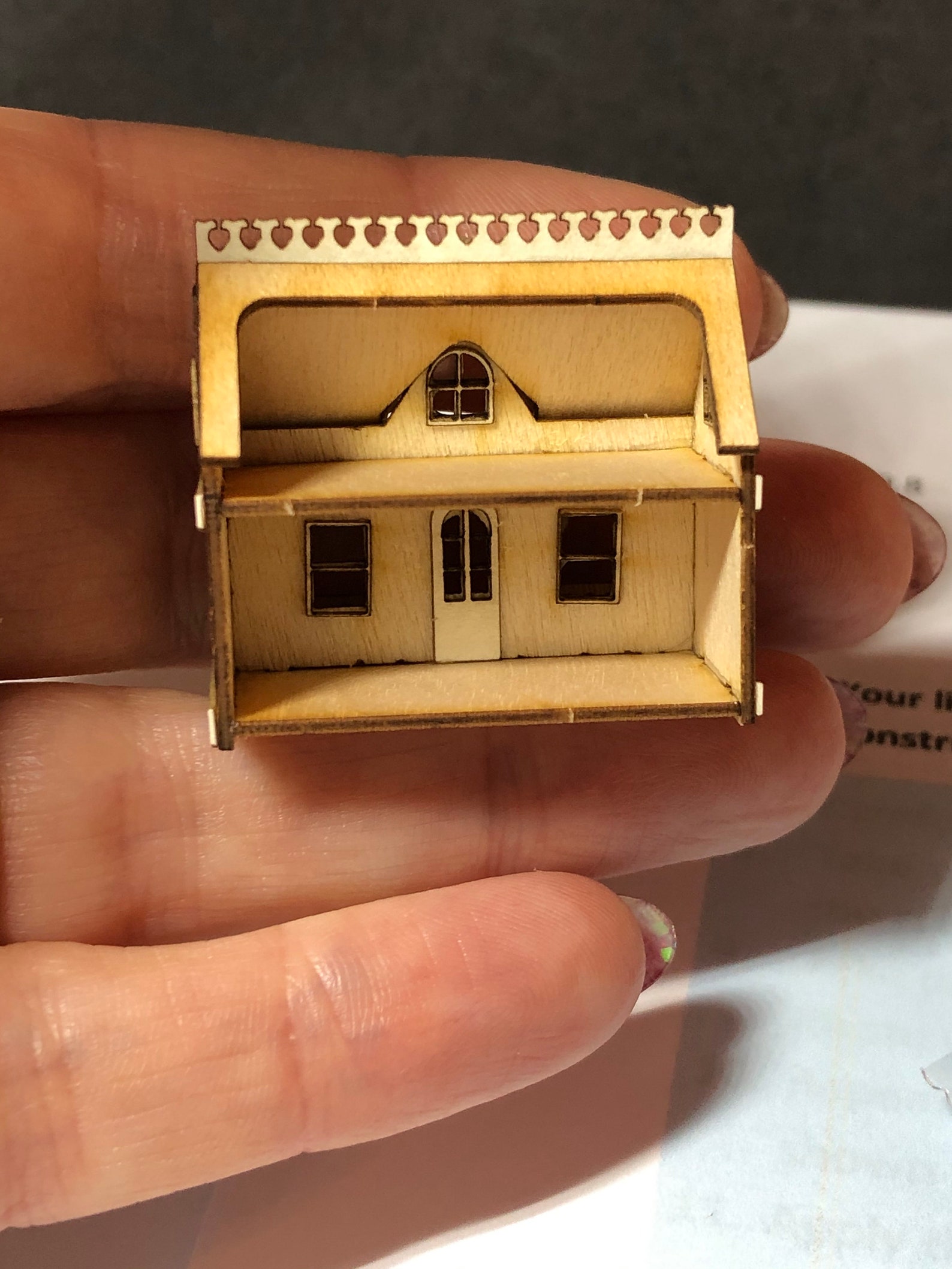 Miniature Micro Delux Dollshouse KIT for a 1:24th Scale Home 1/288 DIY ...
