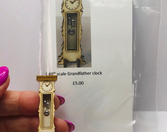 1:48th Scale Grandfather Clock Kit DIY Make Your Own - Etsy