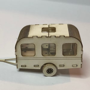 1:144th Scale Caravan Kit DIY Make Your Own Including Furniture Inside ...