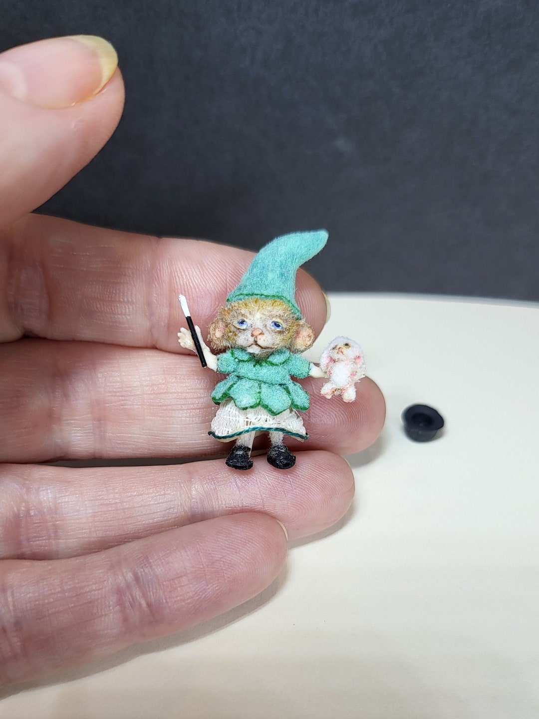 Miniature Mouse Practicing Her Magic Tricks Handmade Unique Ooak ...