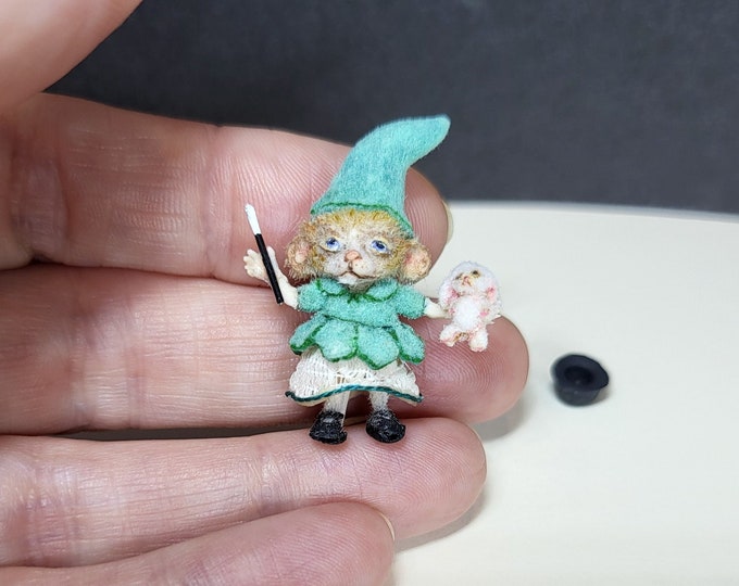 Miniature Mouse Practicing Her Magic Tricks Handmade Unique Ooak ...