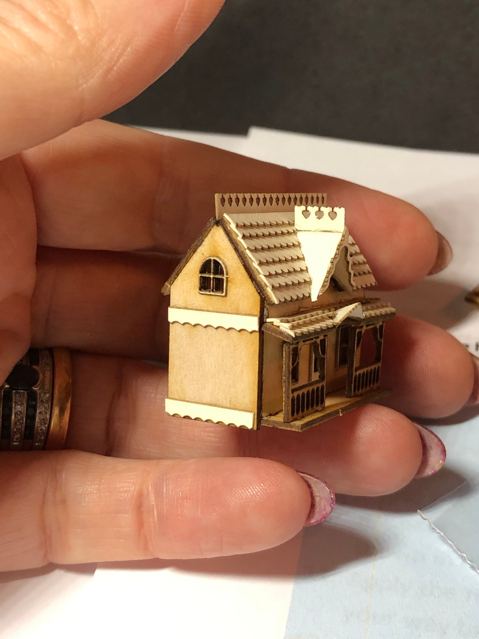 Miniature Micro Delux Dollshouse KIT for a 1:24th Scale Home 1/288 DIY ...