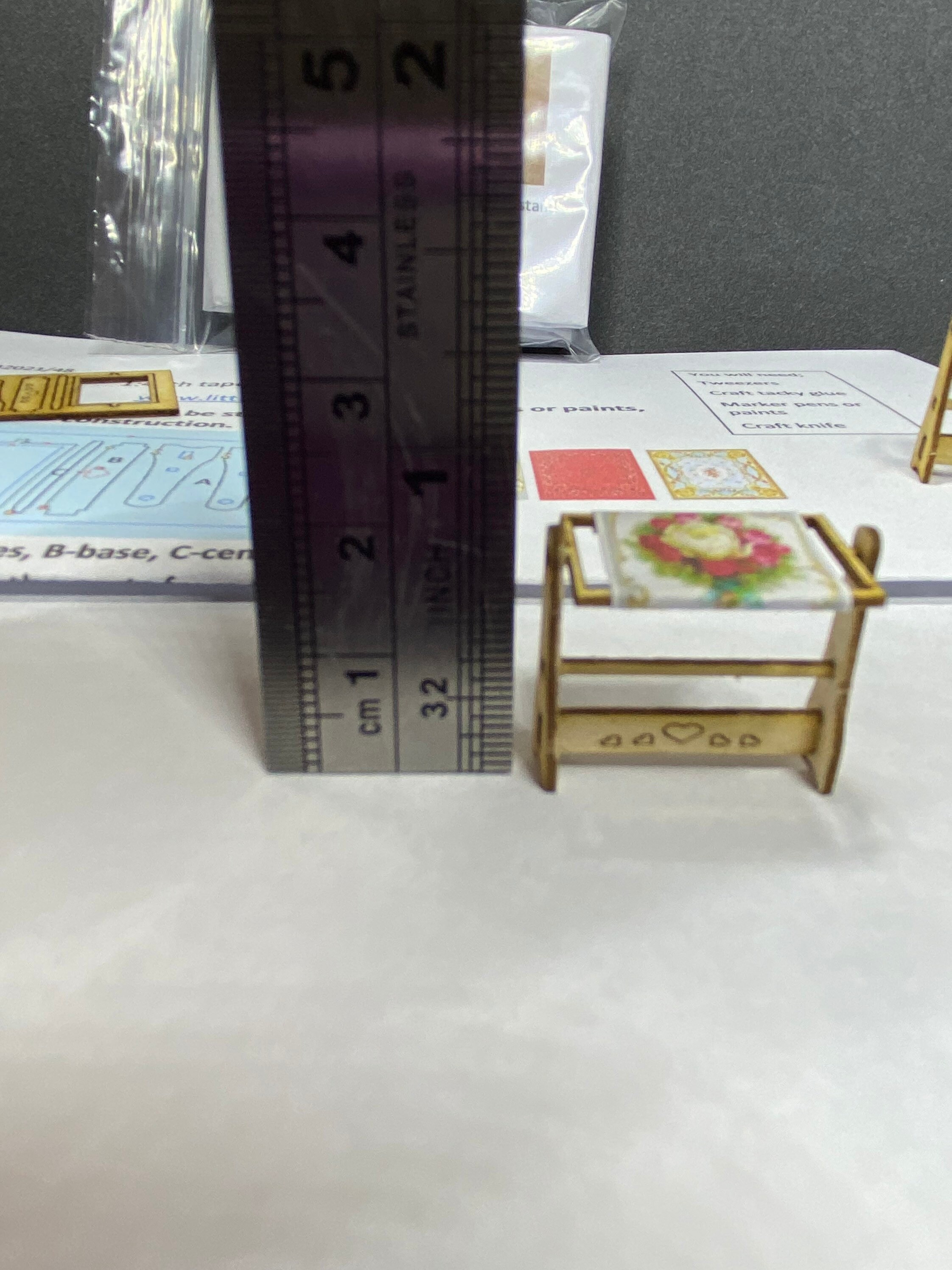 1:48th scale tapestry stand and frame kit with choice of 3 | Etsy