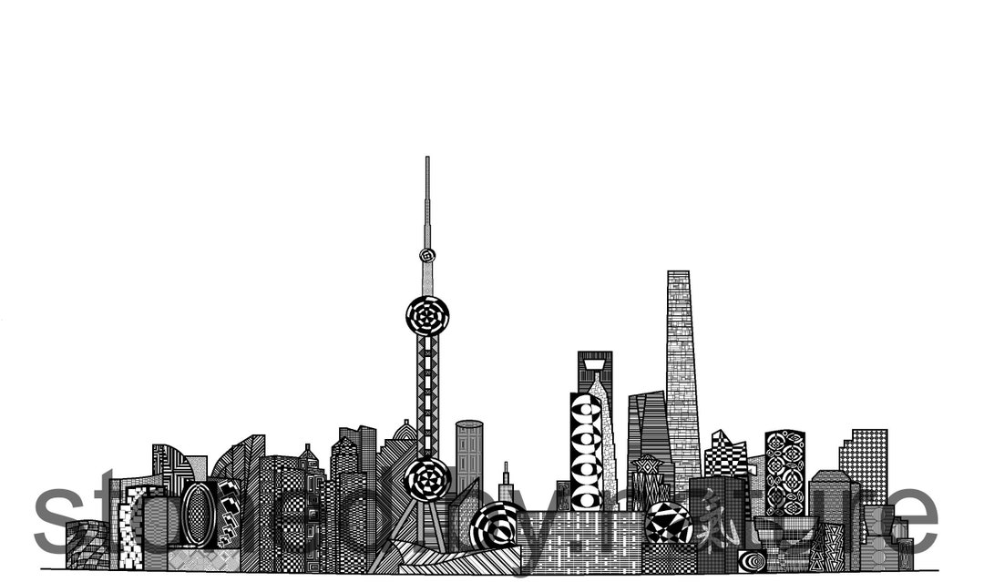 Skyline Shanghai - Etsy