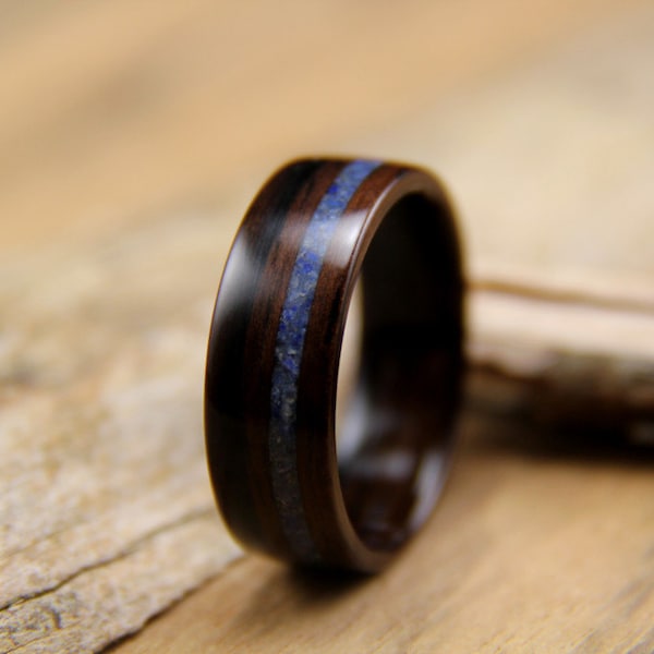 Ebony Wood Ring - Etsy