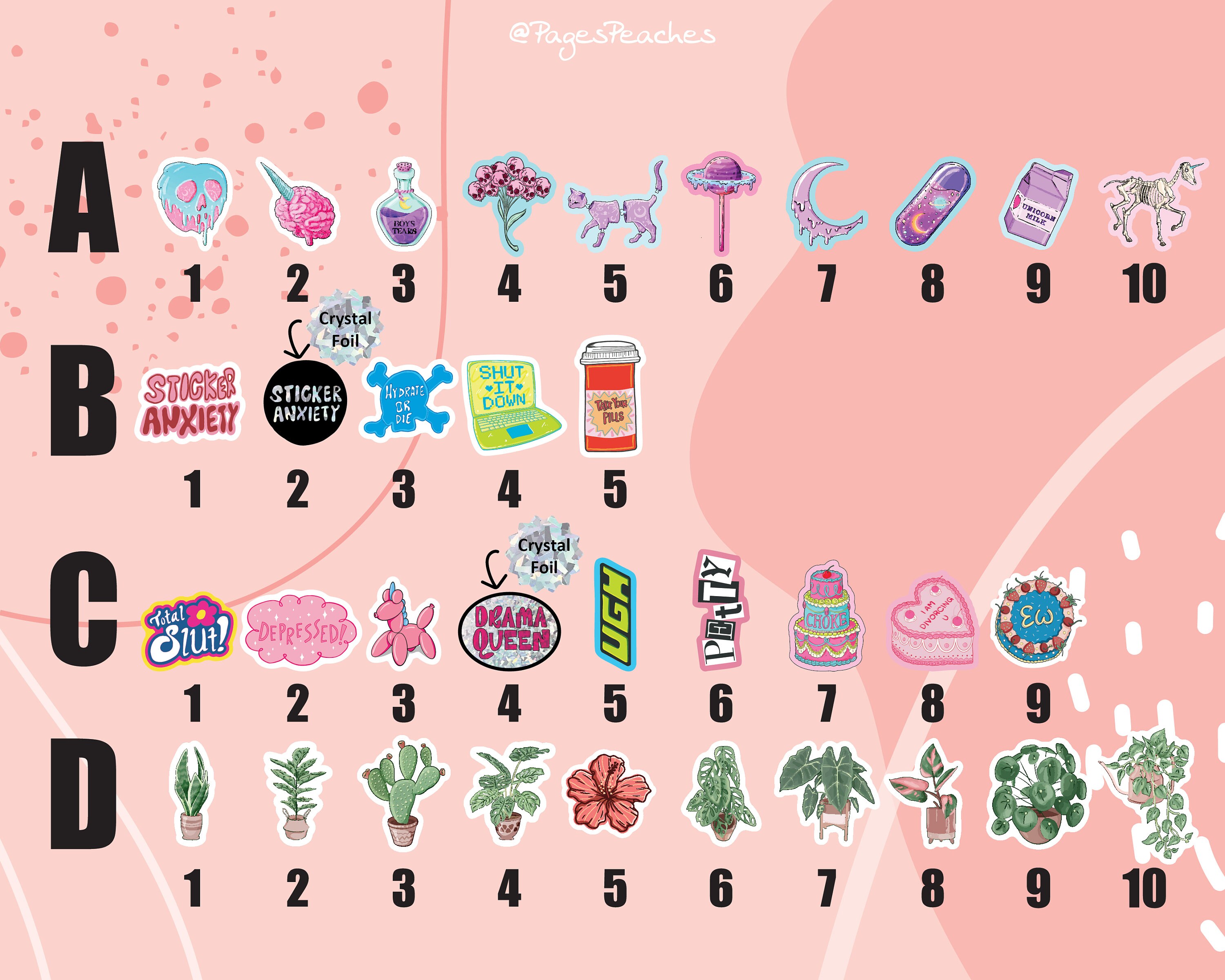 Small Heart Worm Sticker Mini Waterproof Waterbottle Stickers Etsy