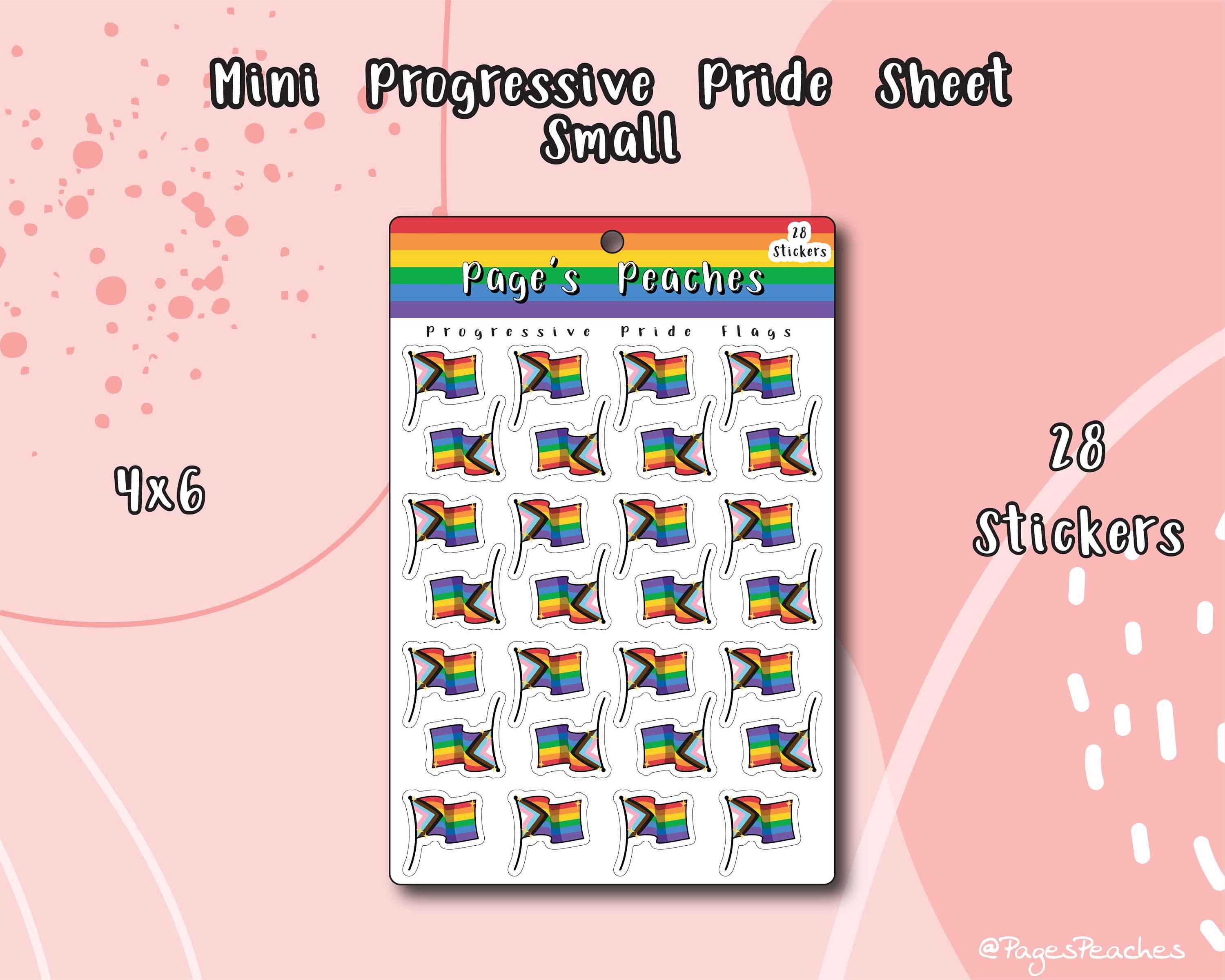 Mini Pride Flag Sticker Sheets Bulk Pride Stickers Queer LGBTQ | Etsy